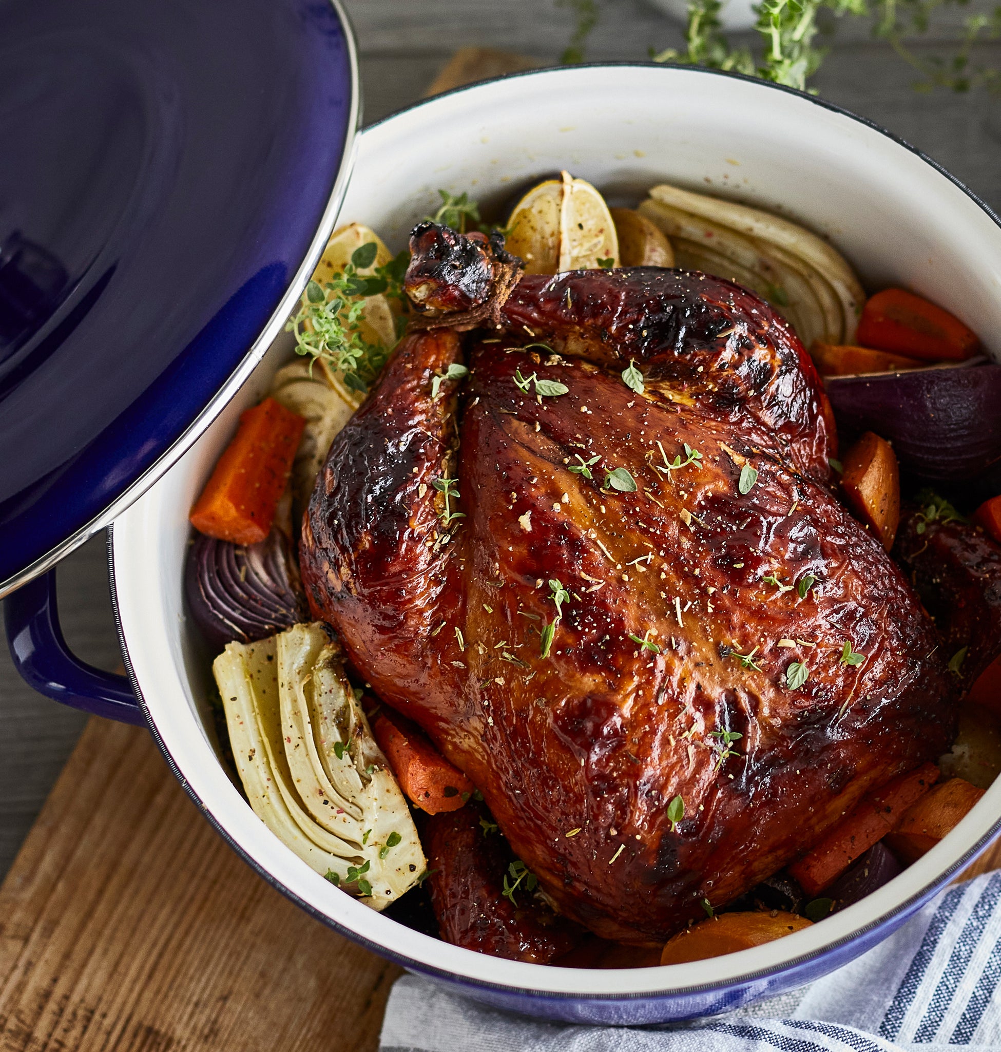 The Cookware Company (USA), LLC | Roast Chicken with Root Vegetables